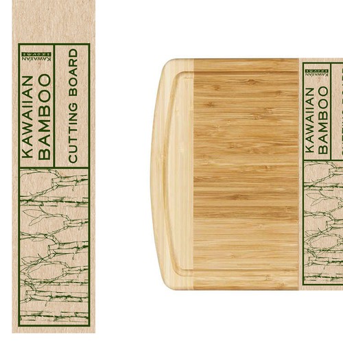 Beautiful product label for eco-friendly Bamboo Cutting Board | Product ...