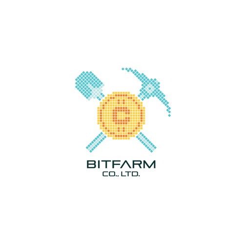 BITFARM - Cryptocurrency cloud mining logo and branding | Logo & brand ...