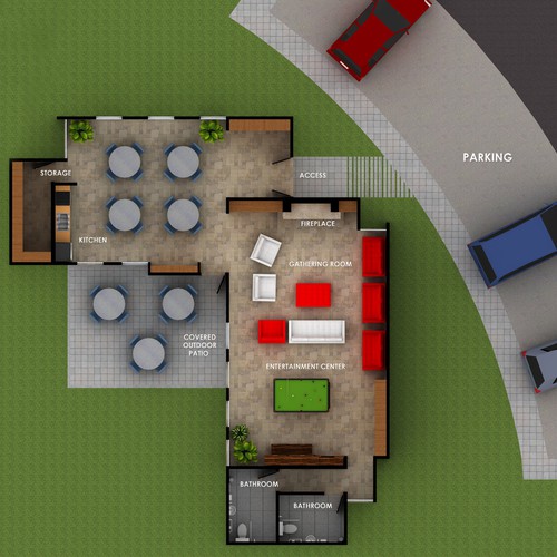 Senior Community Clubhouse Floor Plan Design | Other design contest