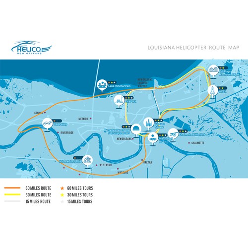 Helicopter Routes Map | Other design contest