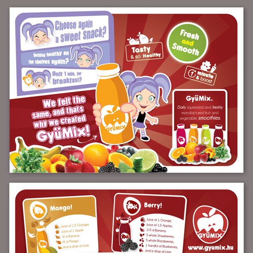 Smoothie flyer | Postcard, flyer or print contest
