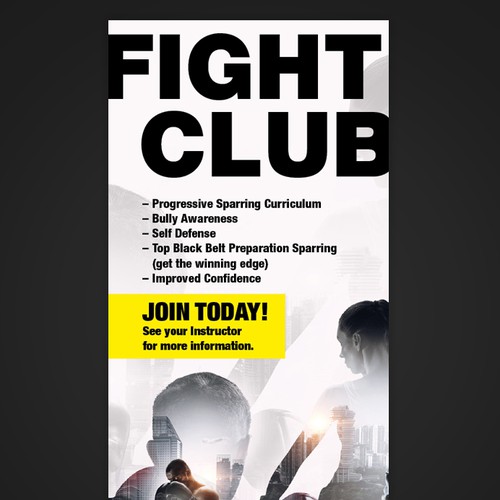 FIGHT CLUB BANNER | Signage contest