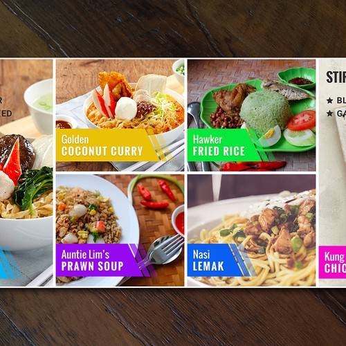 Create a jaw dropping food image menu board. | Menu contest