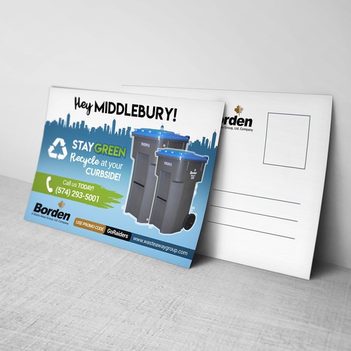 Cool Recycling Post Card marketing mailer | Postcard, flyer or print ...