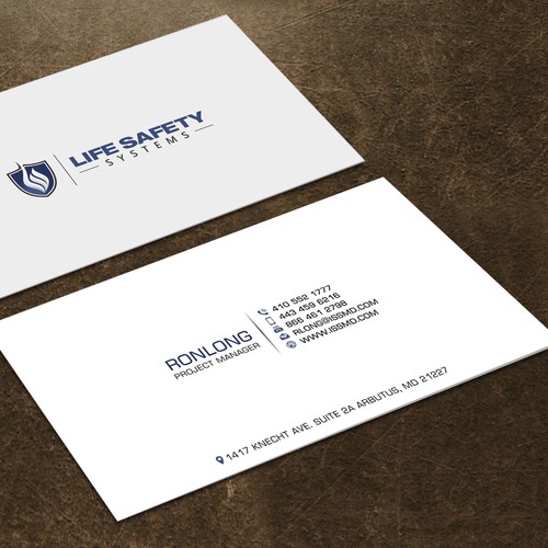 Business Card Template - Life Safety Systems | Business card contest