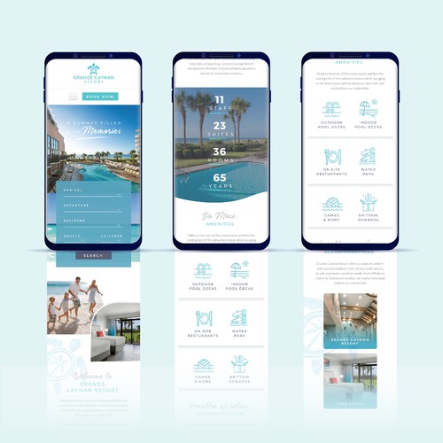 Designs | Grande Cayman Resort Mobile Homepage Design | Other web or ...
