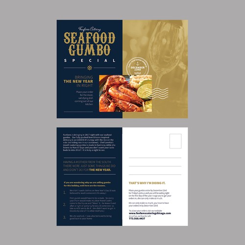 Nawlins Seafood Gumbo | Postcard, flyer or print contest