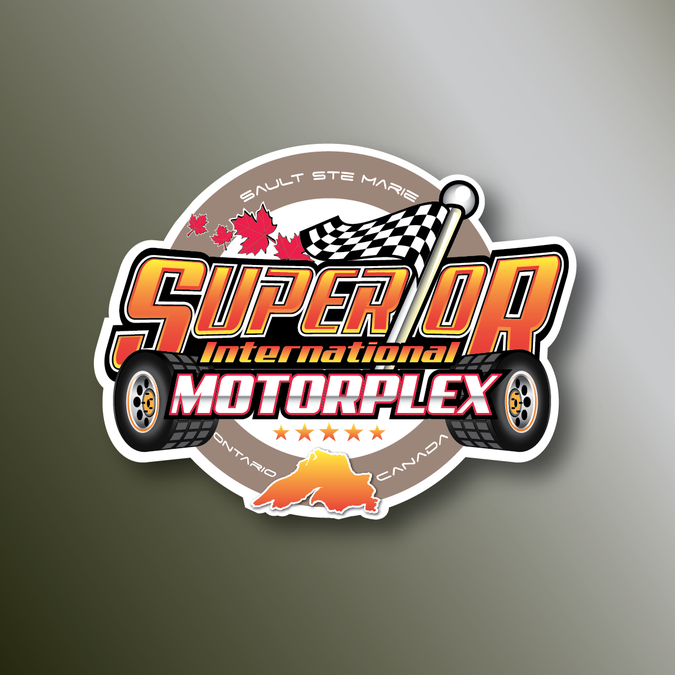 Create a logo for a race track that will be recognizable, bright and ...