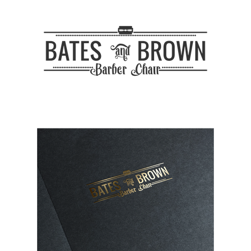 Create a sophisticated logo for Bates and Brown Barber Chair | Logo ...