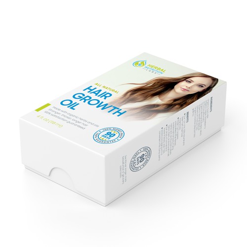 Natural, Modern and Stylish Box Design for Hair Growth Oil | Product ...