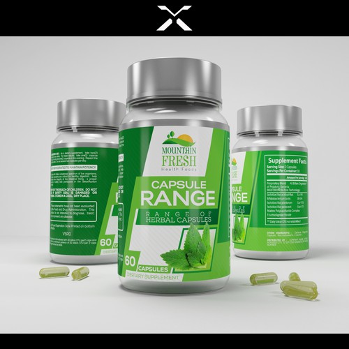 Designs | Capsule Bottle Label Design | Product label contest