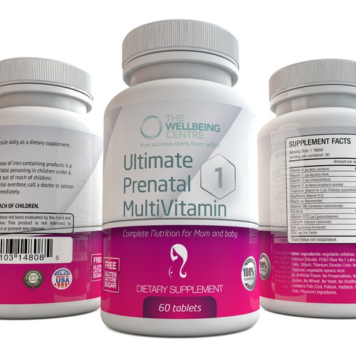 Diseños | Attention: Create a New Prenatal Multivitamin Brand Label and ...