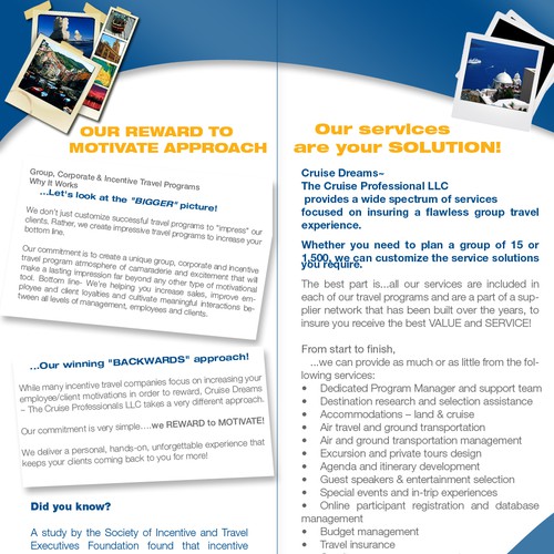 Leave Behind Brochure Folder for Incentive and Corporate Groups | Print ...