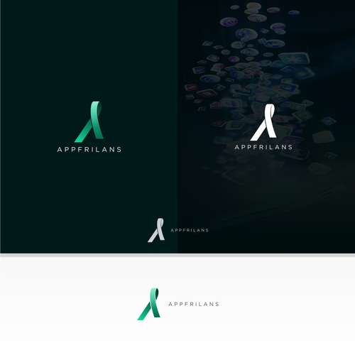 Modern "flat" logo for app company | Logo design contest