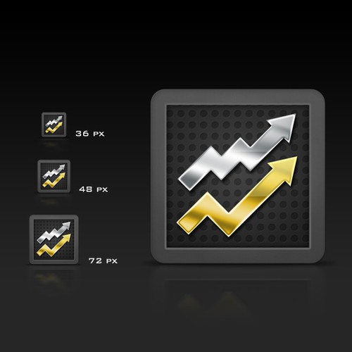 Android Launcher Icon for Gold price widget | Button or icon contest