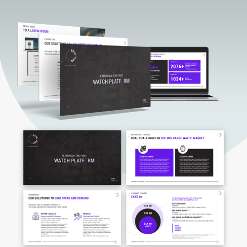 Designs | Pitch Deck Extropian Watches | PowerPoint template contest