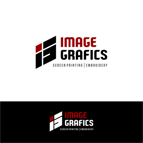 Create a Logo that says what we do "screen printing and embroidery ...