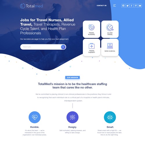 Designs | Design a modern + fun staffing website - Winner will be ...