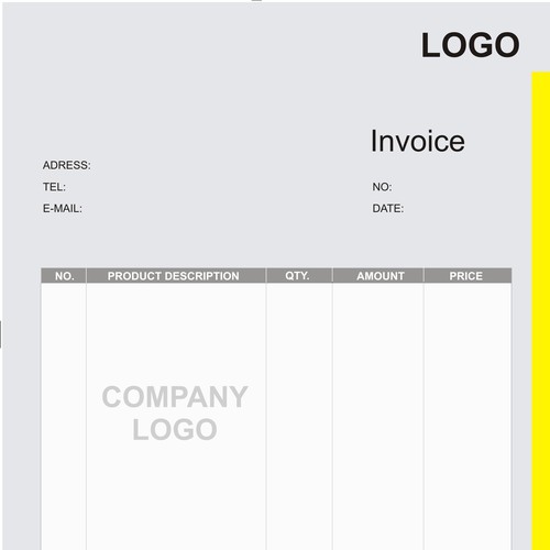 Customer Facing Forms (can you make an invoice cool?) | Stationery contest