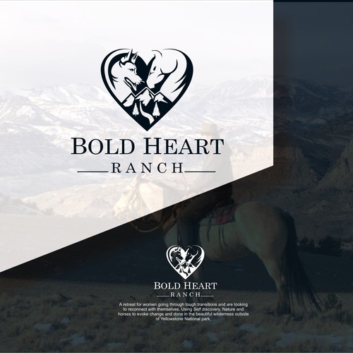 Bold Heart Ranch - Bring Kickass and loving into this logo | Logo ...