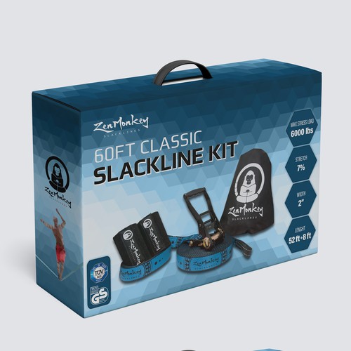 Designs | Slackline Kit - Retail style box design needed | Product ...