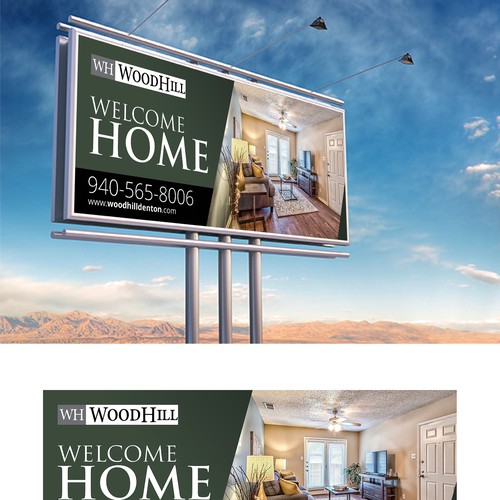 Woodhill Apartments Billboard Design | Signage contest