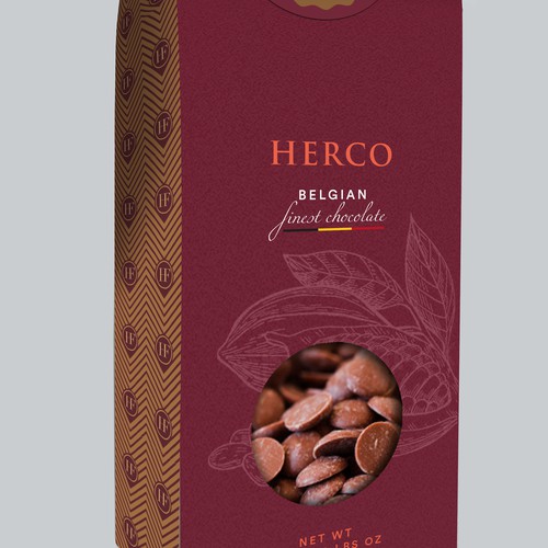 Designs | Bag and sticker design for finest Belgian chocolate chips ...