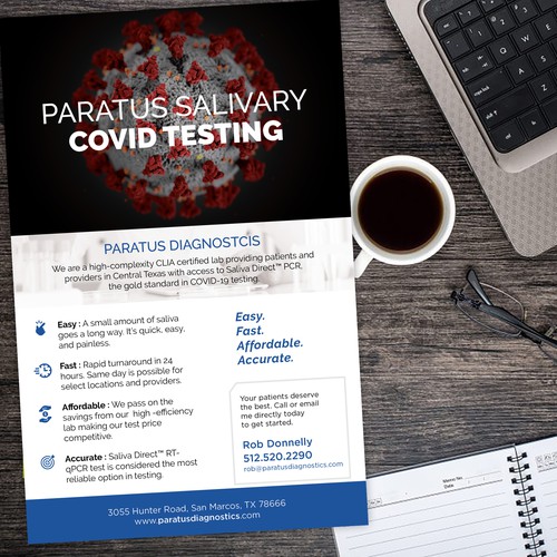 Designs | Compelling COVID testing flyer needed for Texas lab ...