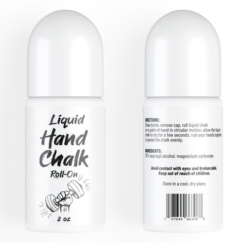 Designs | Product label for liquid hand chalk | Product label contest