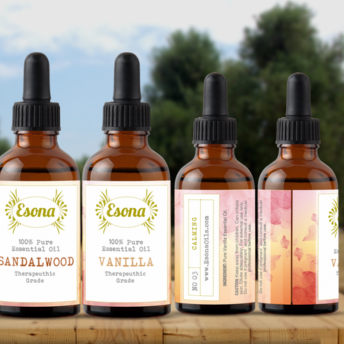 Design Essential Oil Labels For Esona | Product label contest