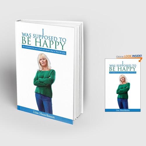 Designs | "I was supposed to be happy" - Book cover for Swedish Self ...