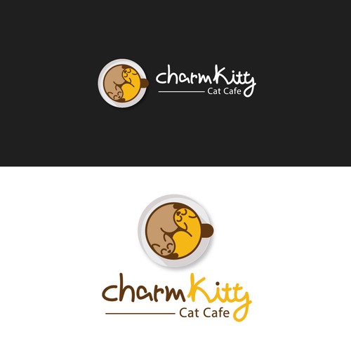 Create a cute logo for a cat cafe! | Logo design contest