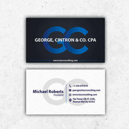 Designs | George, Cintron & Co. CPA - Business Card | Business card contest