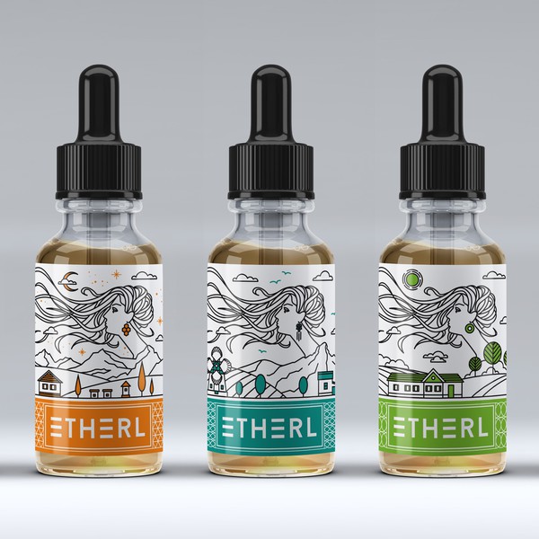 Capsule bottle label design | Product label contest | 99designs