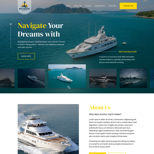 Designs | 🛥️ 👙🚤 Awesome boat / yacht brokerage firm changing the ...