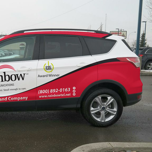 Rainbow Communications Vehicle Wrap | Car, truck or van wrap contest