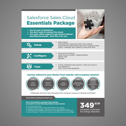 Design a one page promo package for a Salesforce Consultancy | Postcard ...
