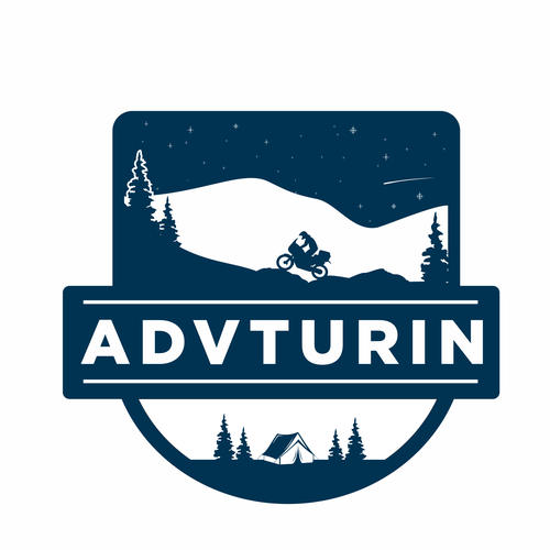 logo for Motorcycle education and travel from a lone rider | Logo ...