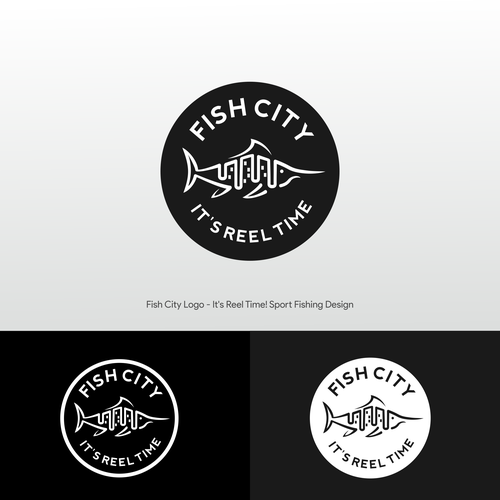 Fish City Logo - It's Reel Time! Sport Fishing Design | Logo design contest