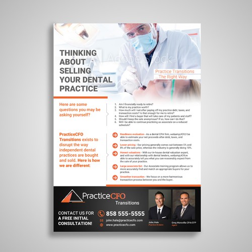 Designs | PracticeCFO Transitions Flyer | Postcard, flyer or print contest
