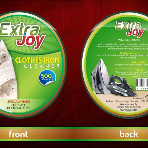 Designs | Design a capturing & informative label for a quirky cleaning ...