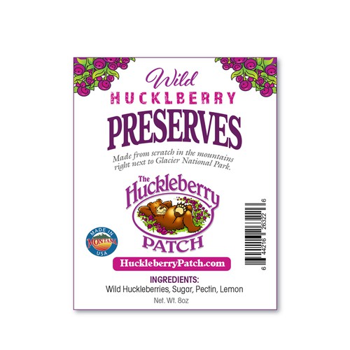 Designs | design a label for Wild Huckleberry Preserves! Unique product ...