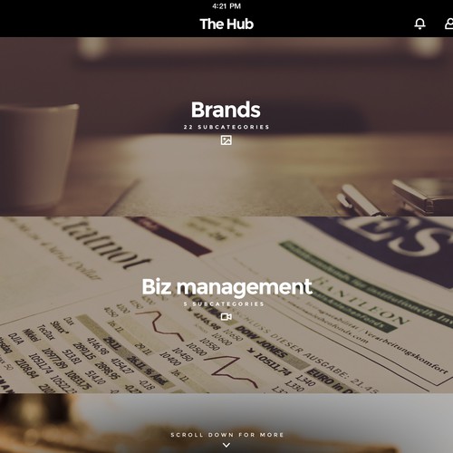 Mobile Hub | App design contest