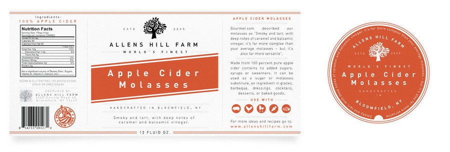 The World's Finest Apple Cider Molasses needs a label. | Product label ...