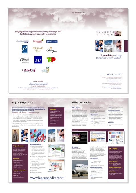 Airline Flyer | Print or packaging design contest