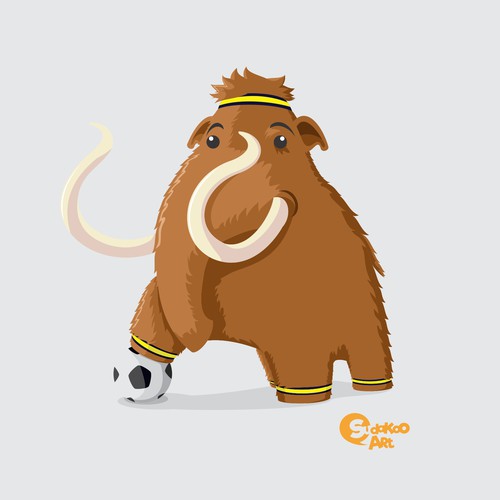 Mammoth Mascot (2D Illustrator with Depth to Pop) | Character or mascot ...