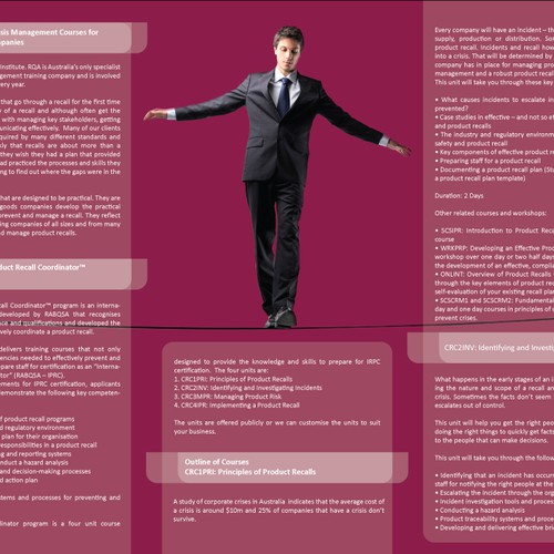 Designs | New Brochure Design for RQA Product Risk Institute | Print or ...