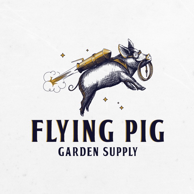 Help pigs fly - Design a logo for Flying Pig Garden Supply! Guaranteed ...