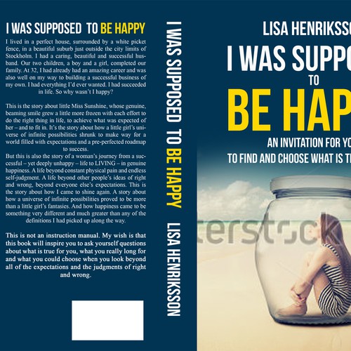 Designs | "I was supposed to be happy" - Book cover for Swedish Self ...