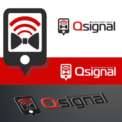Create a logo for a web-based waiter signal system for mobile devices ...